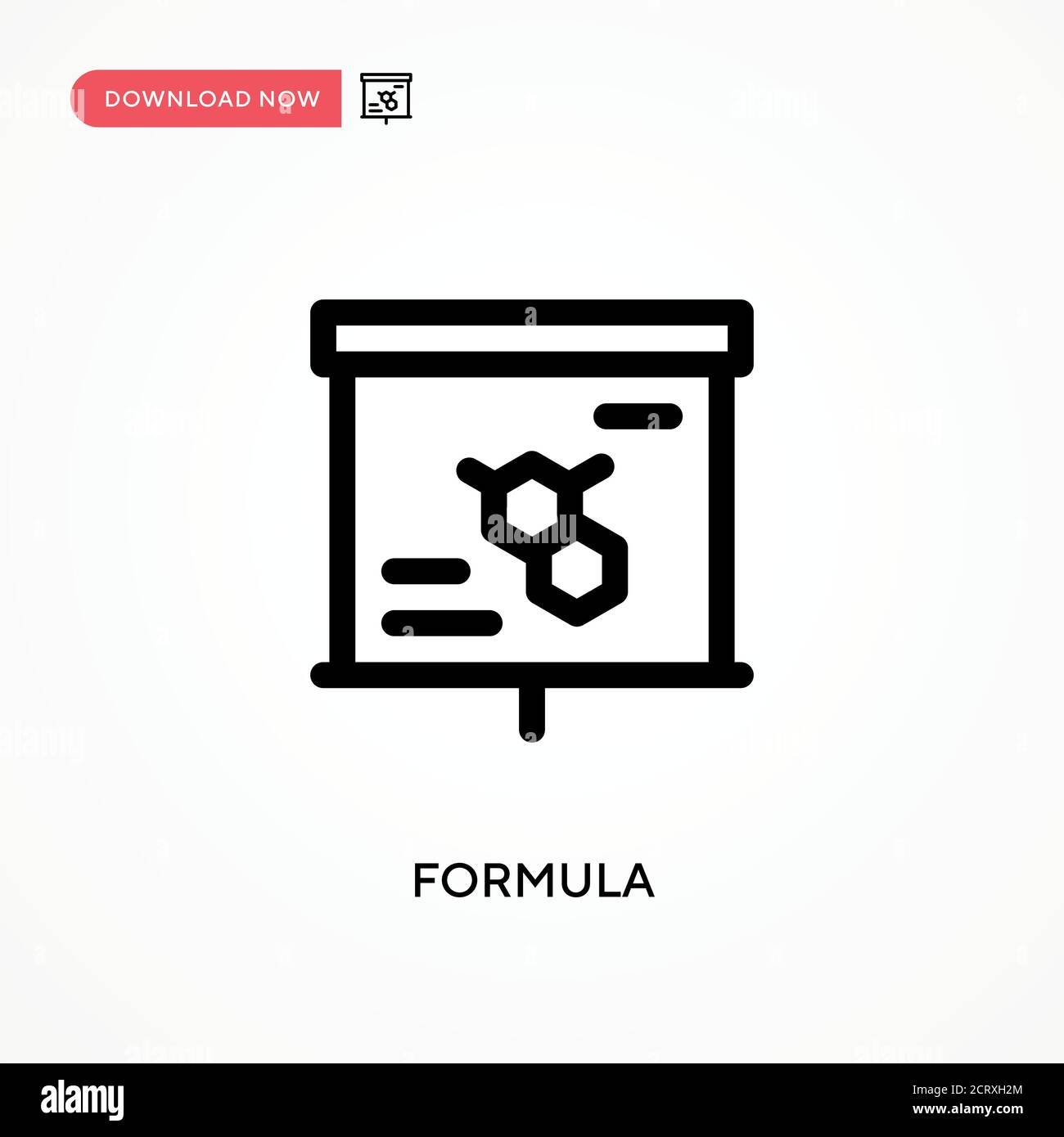 Formula Simple vector icon. Modern, simple flat vector illustration for ...