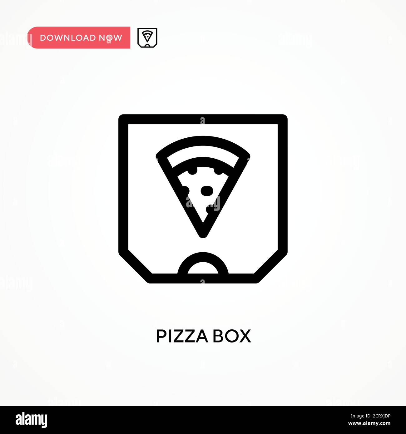 Pizza box Simple vector icon. Modern, simple flat vector illustration ...