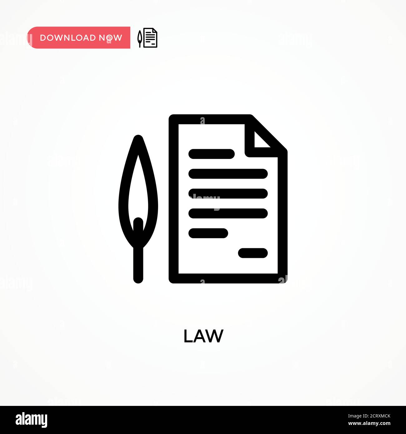 Law Simple vector icon. Modern, simple flat vector illustration for web ...