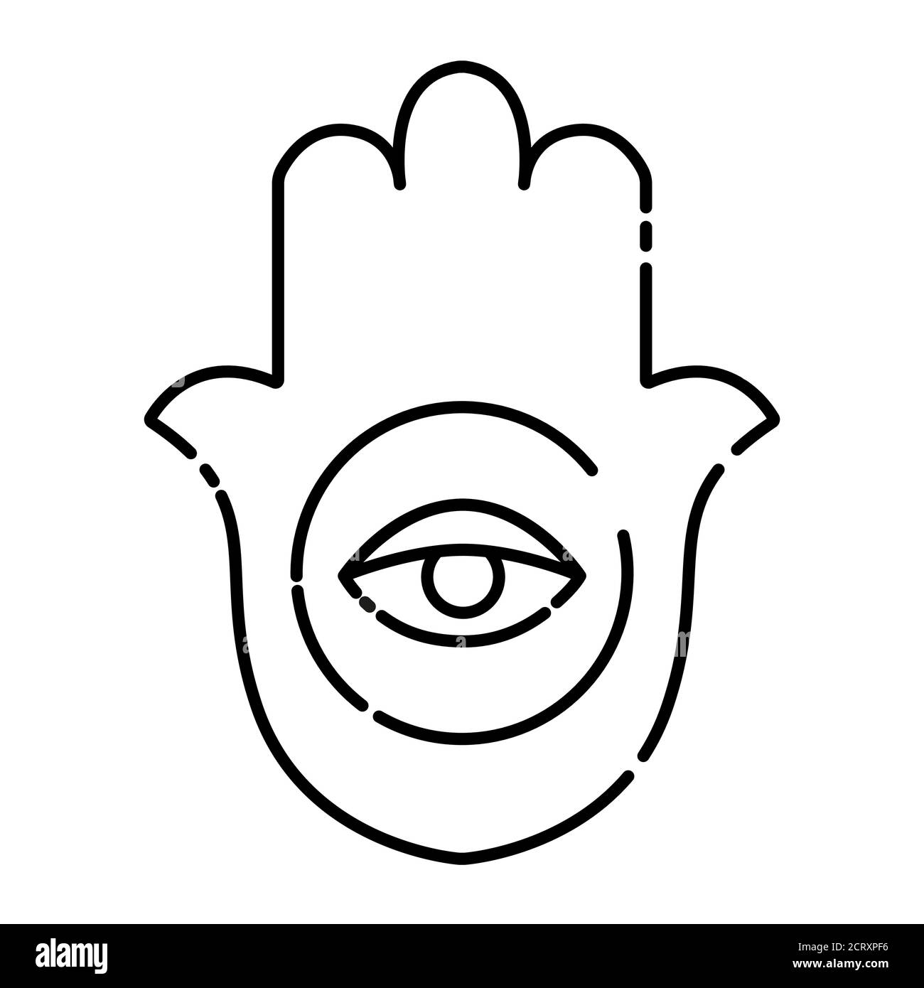 Hand Of Fatima Outline