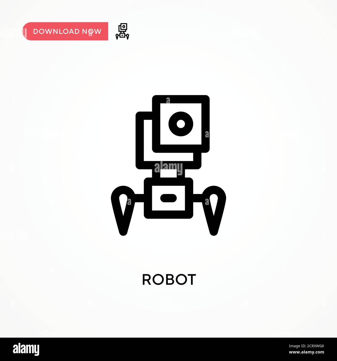 Robot Simple vector icon. Modern, simple flat vector illustration for ...