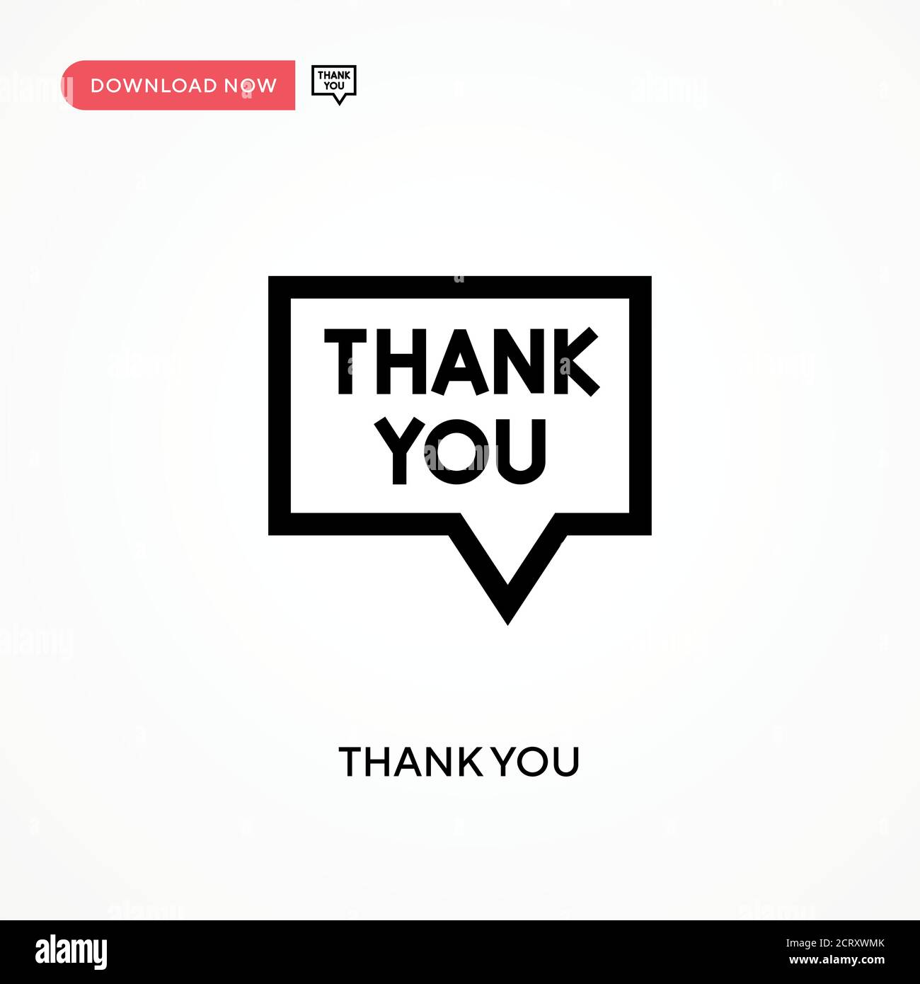 Thank you Simple vector icon. Modern, simple flat vector illustration ...