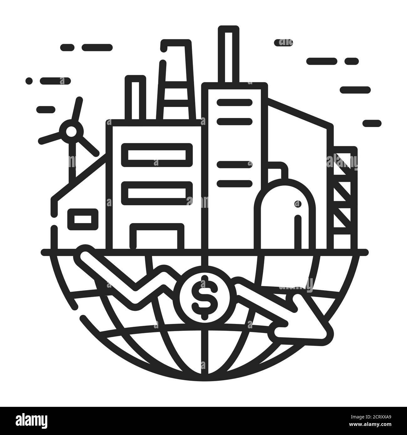 Simple graph economics drawing hi-res stock photography and images - Alamy