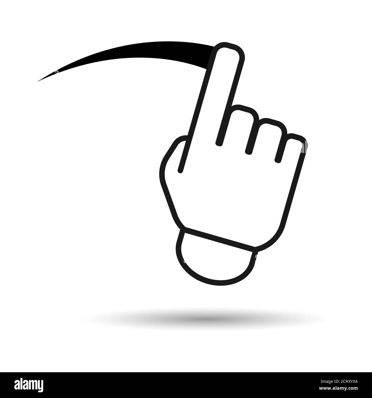 Screen swipe icon, symbol, modern design. vector illustration Stock ...