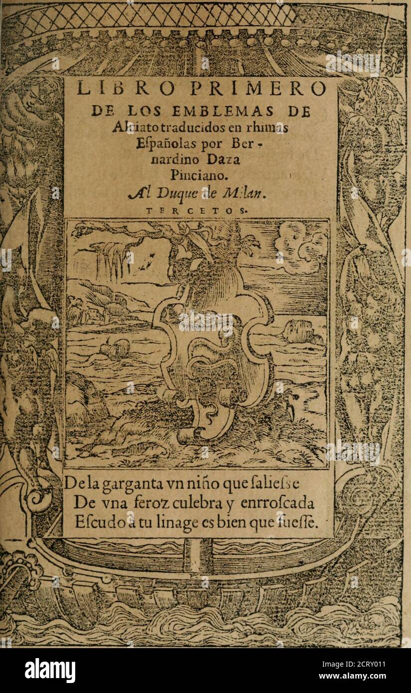 . Los emblemas de Alciato : traducidos en rhimas españolas ... . i8 L O ...