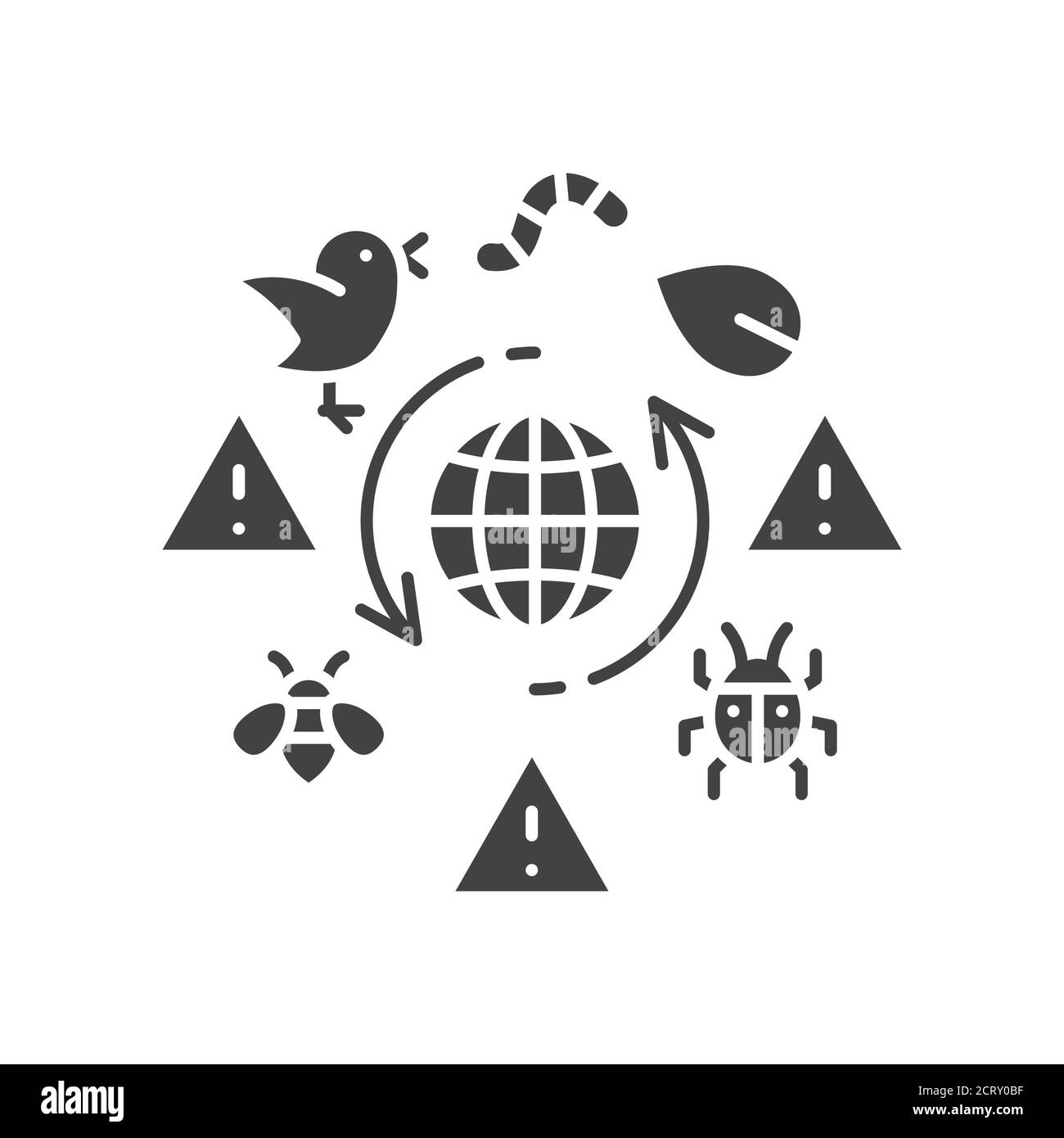 Loss of biodiversity extinction Stock Vector Images - Alamy