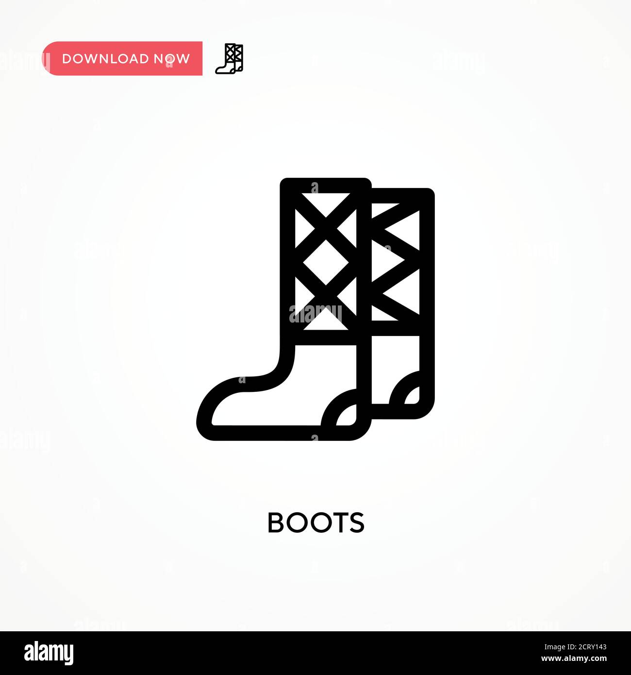 Boots Simple vector icon. Modern, simple flat vector illustration for ...