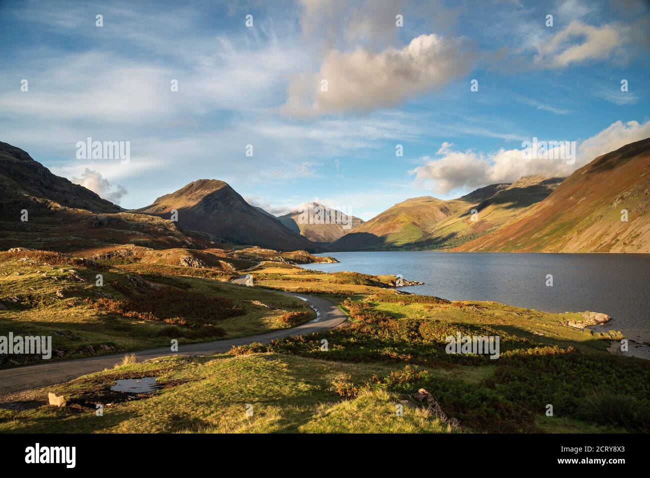 Stunning late Summer landscape image of Wasdale Valley in Lake District ...