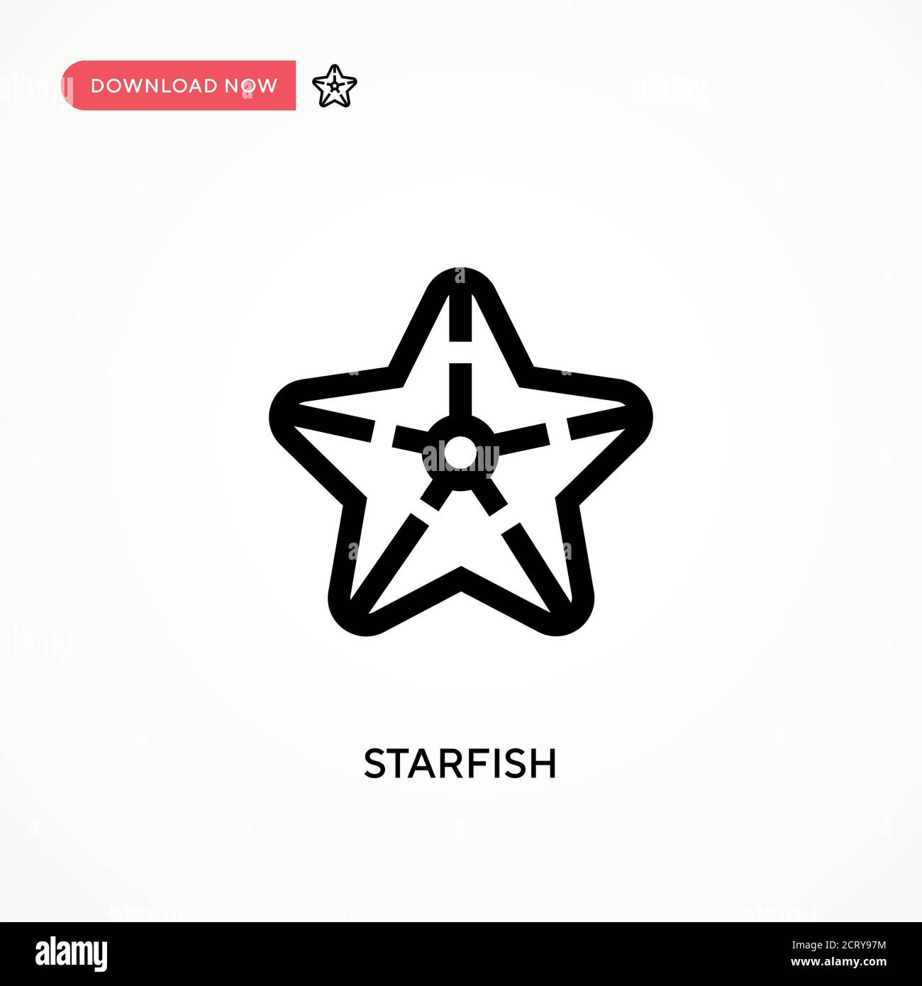 Starfish Simple vector icon. Modern, simple flat vector illustration ...