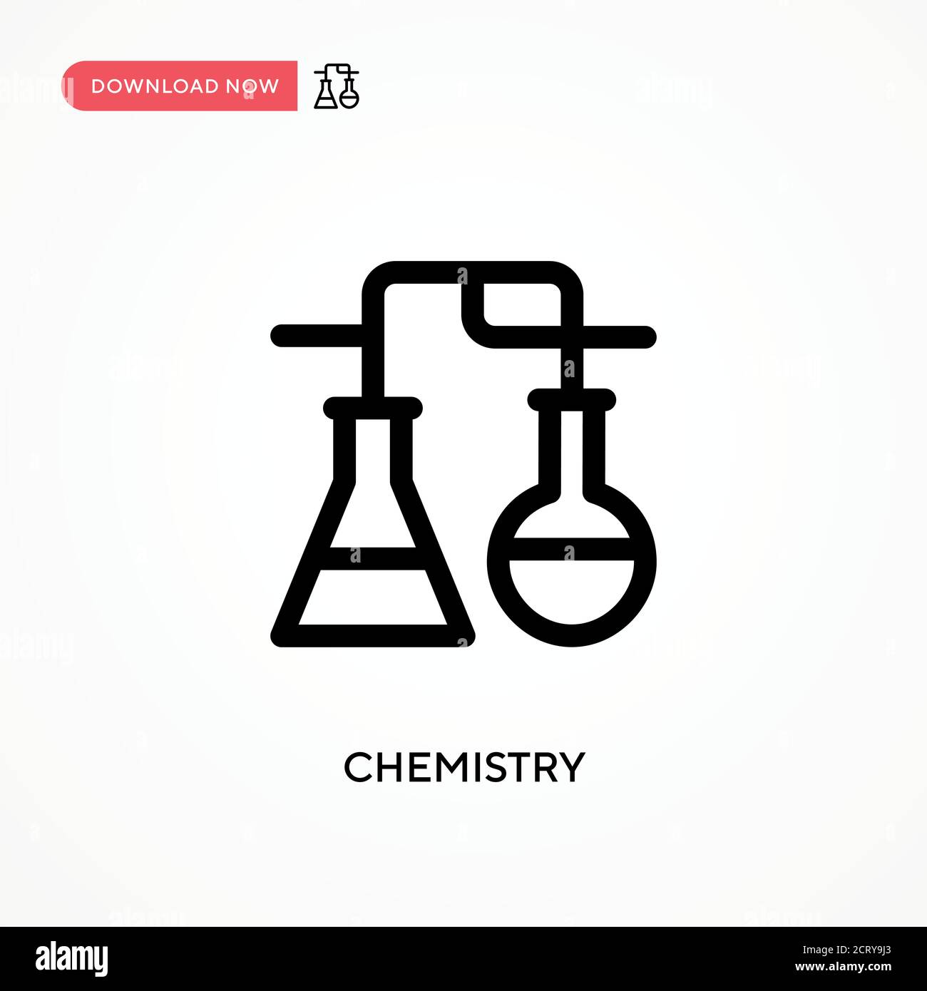 Chemistry Simple vector icon. Modern, simple flat vector illustration ...