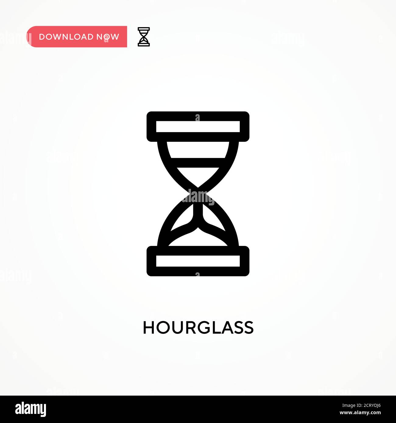 Hourglass Simple vector icon. Modern, simple flat vector illustration for web site or mobile app ...