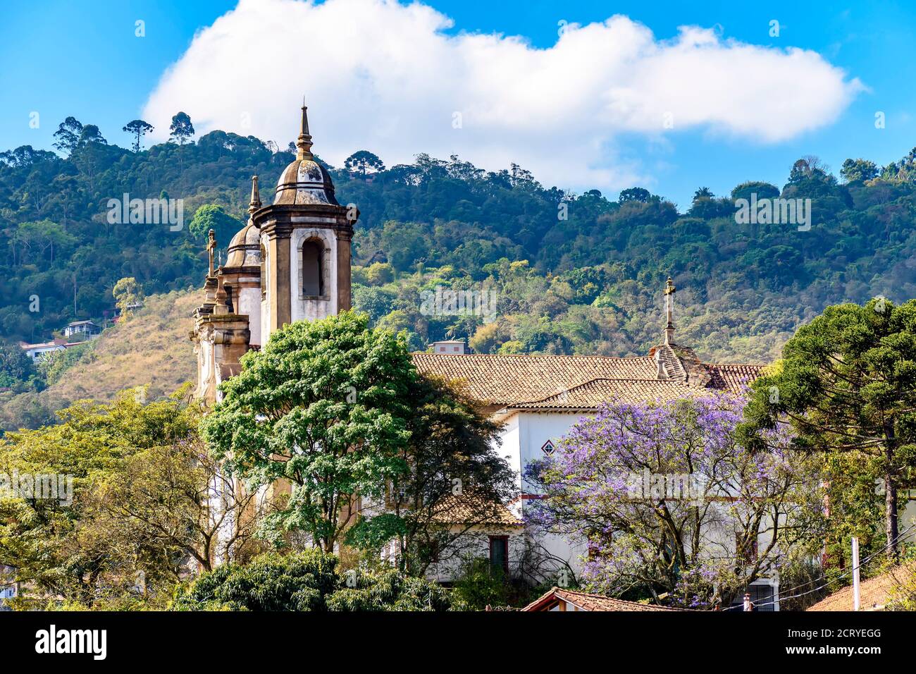 One of the many historic churches in baroque and colonial style from ...