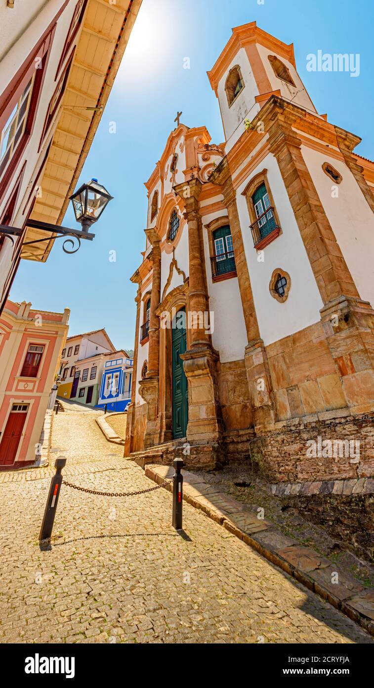 One of the many historic churches in Baroque and colonial style from ...