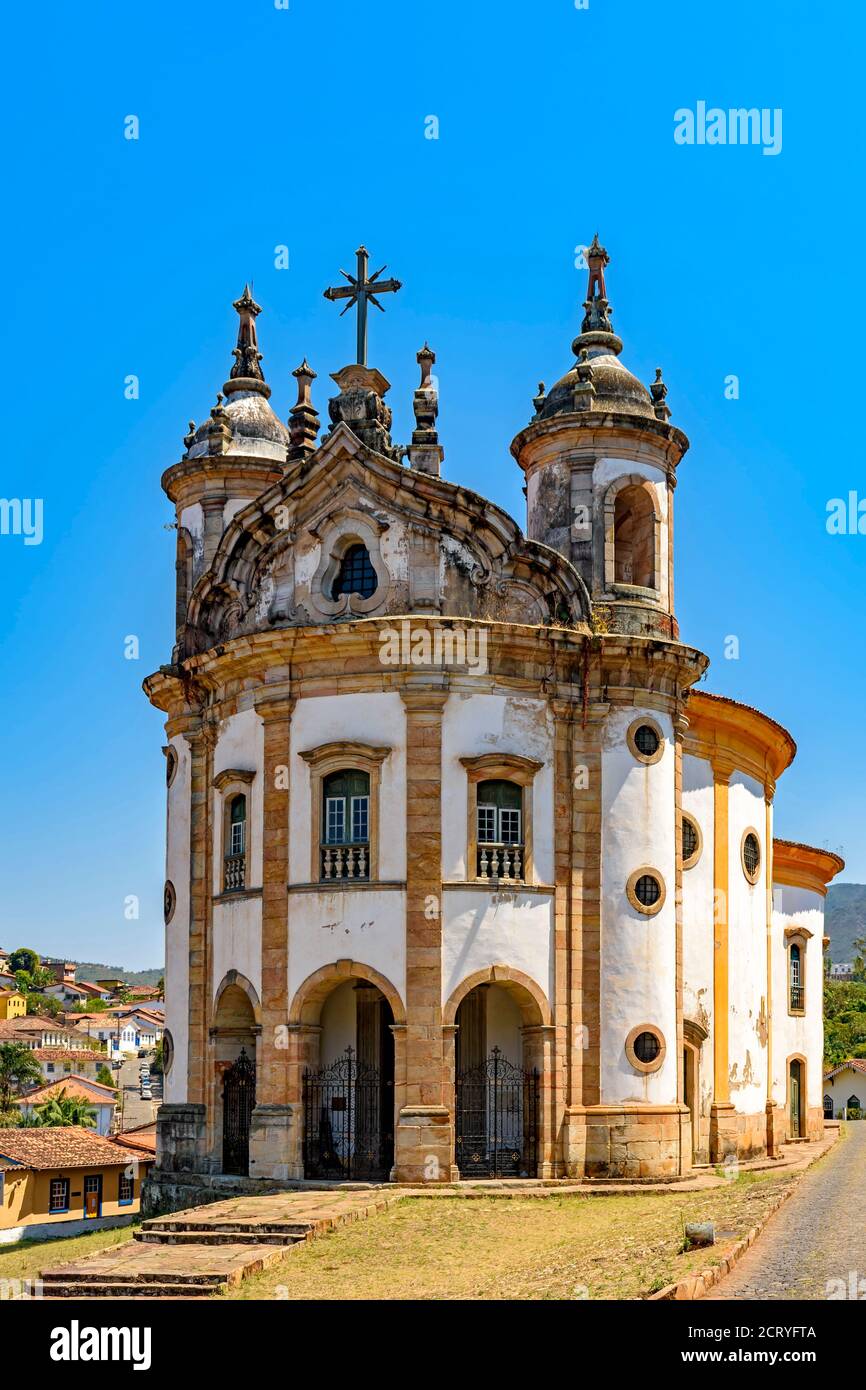One of the many historic churches in Baroque and colonial style from ...