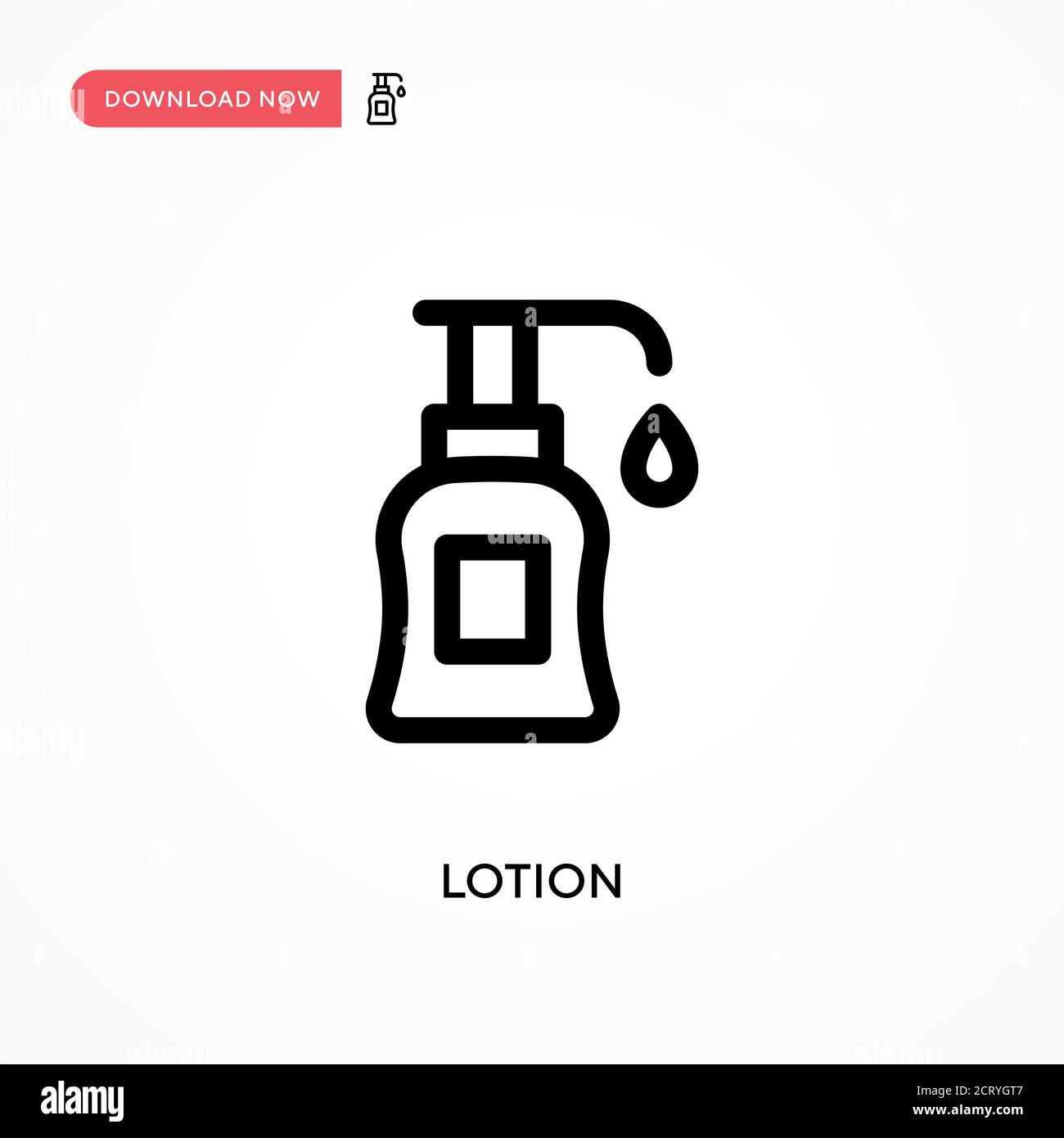 Lotion Simple vector icon. Modern, simple flat vector illustration for web site or mobile app ...
