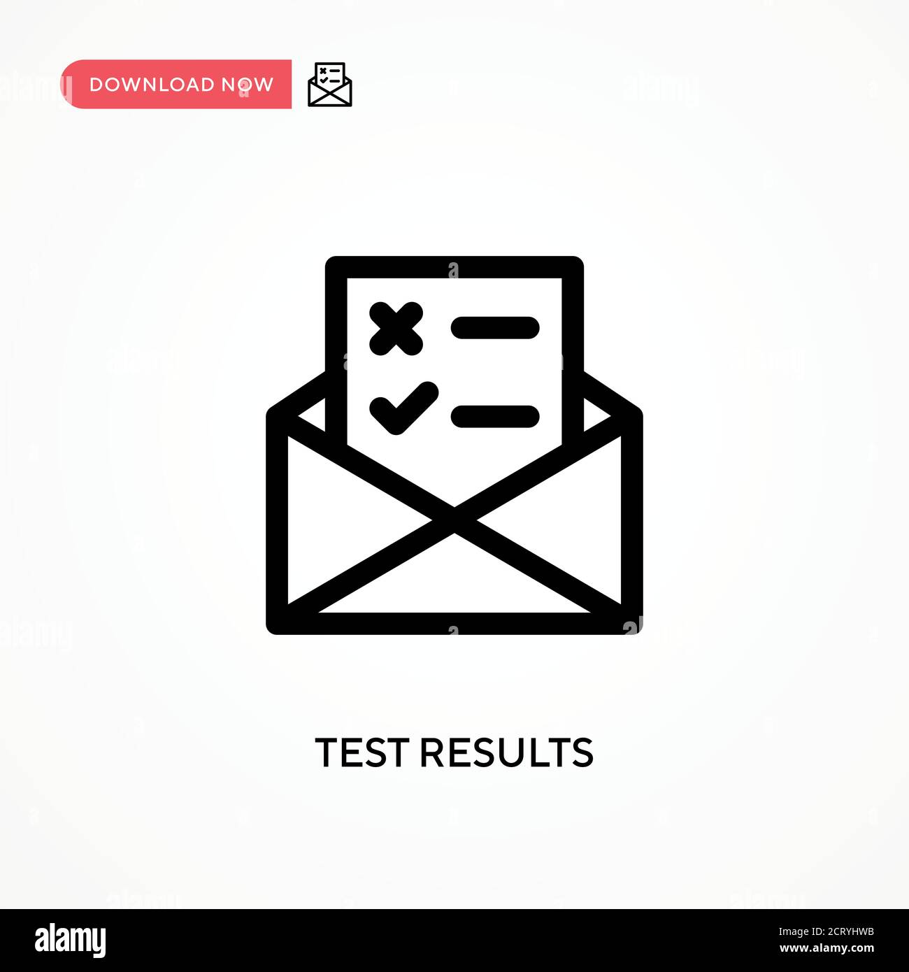Test results Simple vector icon. Modern, simple flat vector ...
