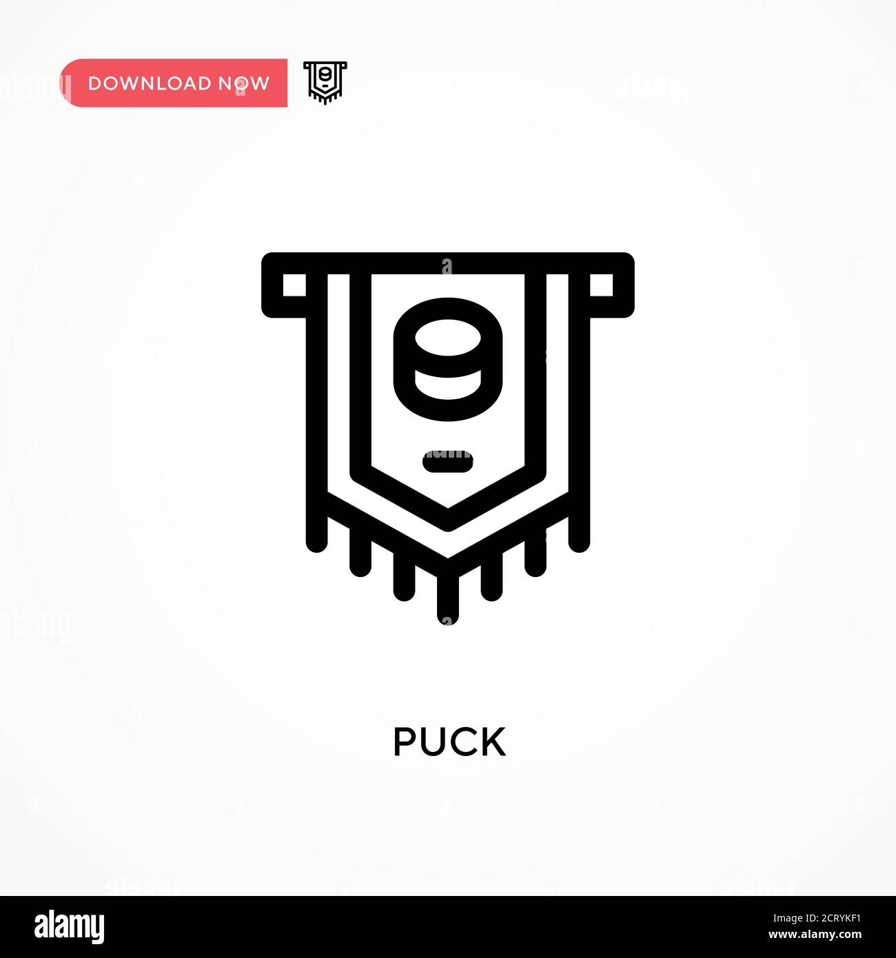 Puck Simple vector icon. Modern, simple flat vector illustration for ...