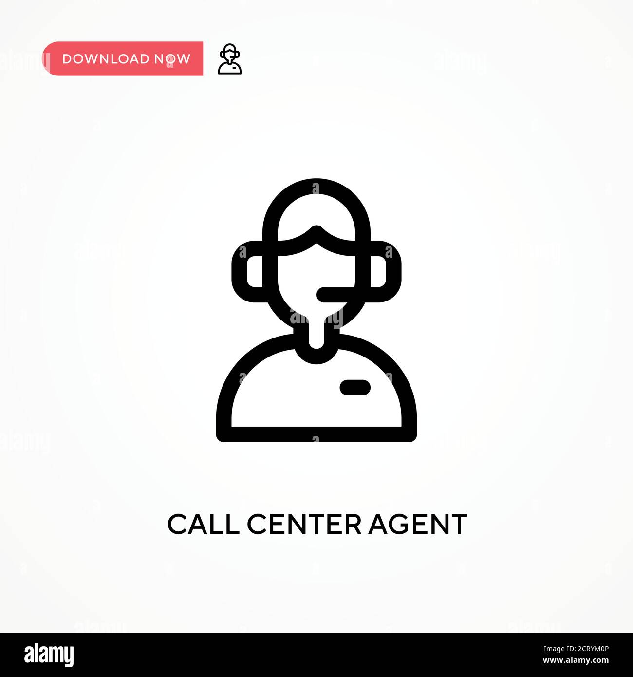 Call center sales happy woman Stock Vector Images - Alamy