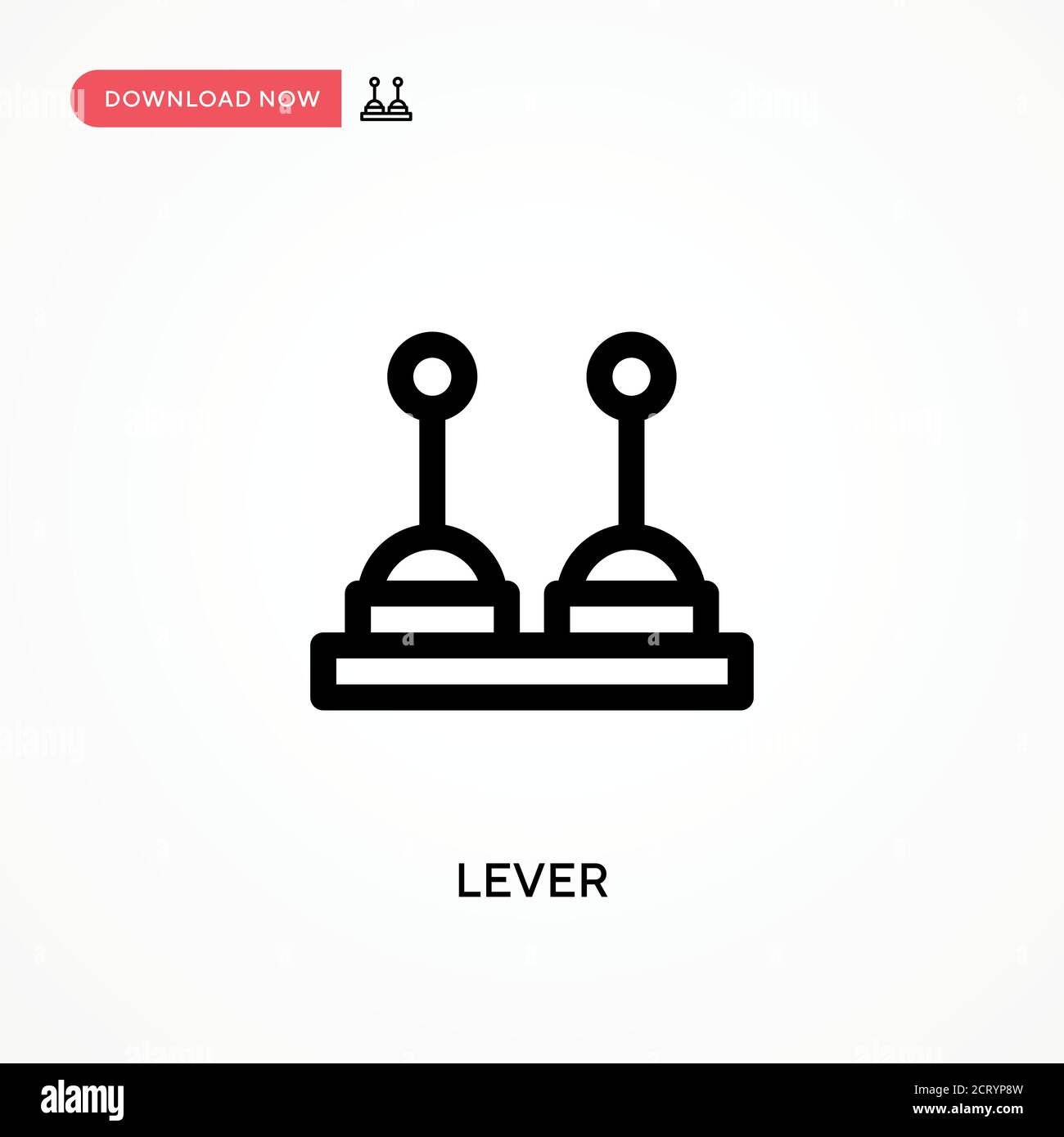 Lever Simple vector icon. Modern, simple flat vector illustration for ...