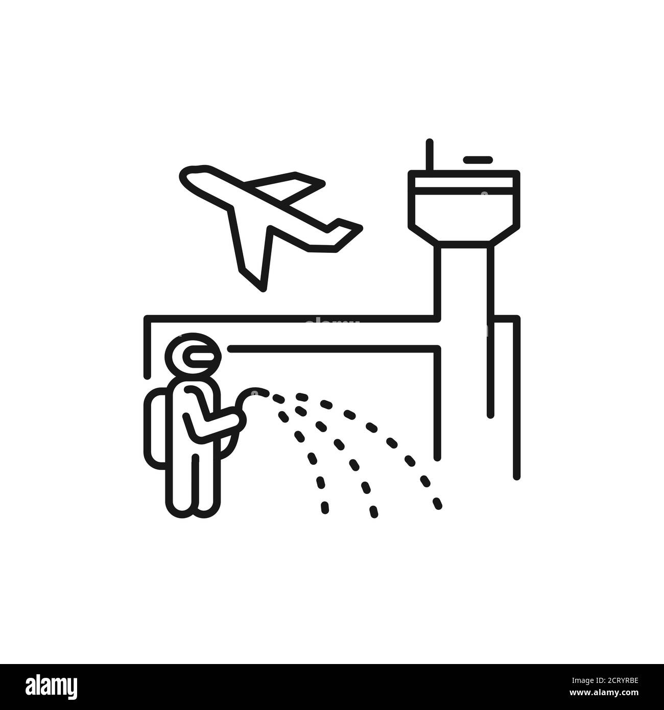 Cleaning equipment airport Stock Vector Images - Alamy