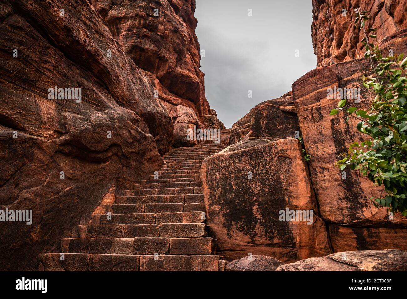 badami cave chalukya dynasty ancient stone art from flat angle image is ...