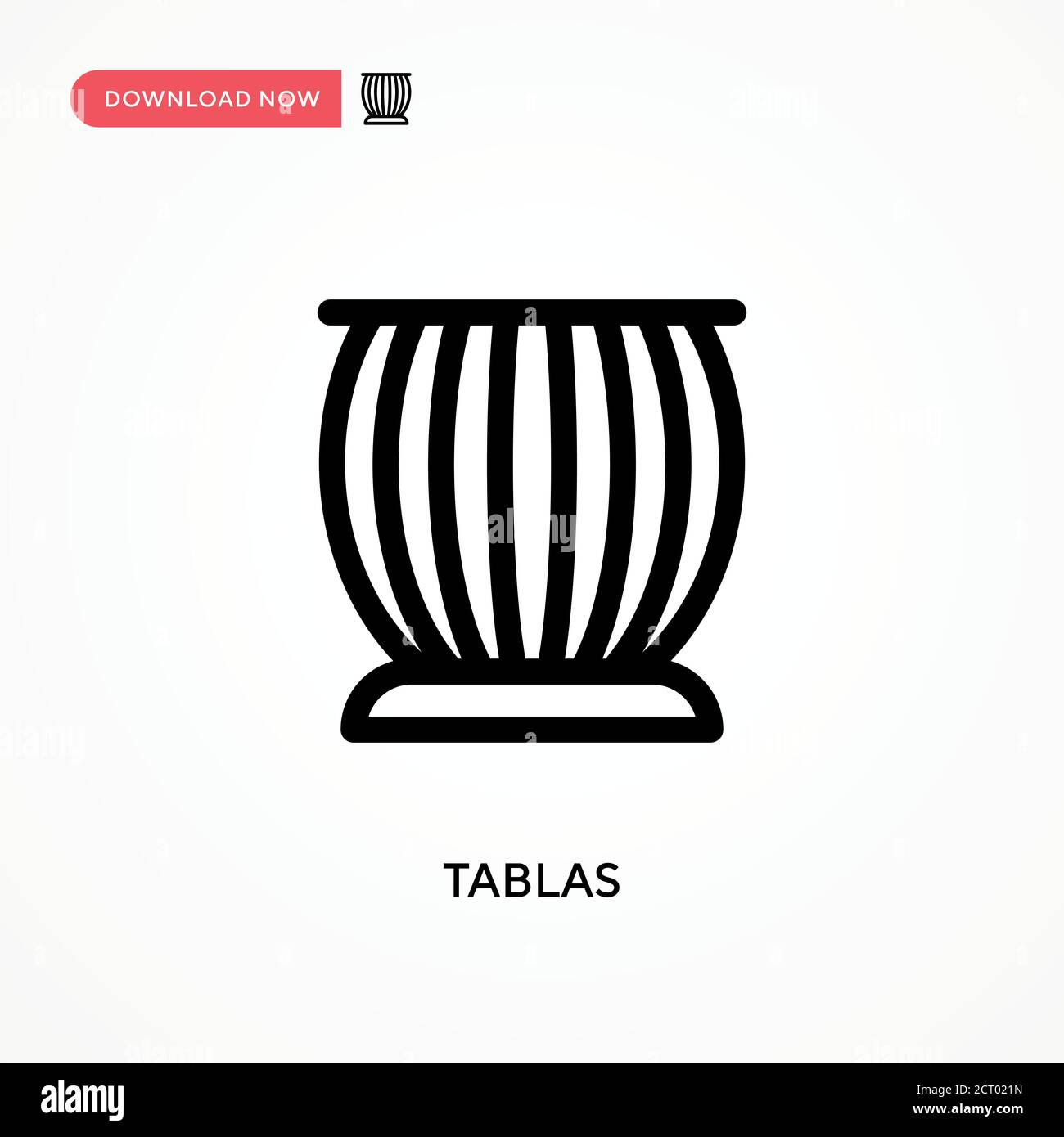 Tablas Simple vector icon. Modern, simple flat vector illustration for ...
