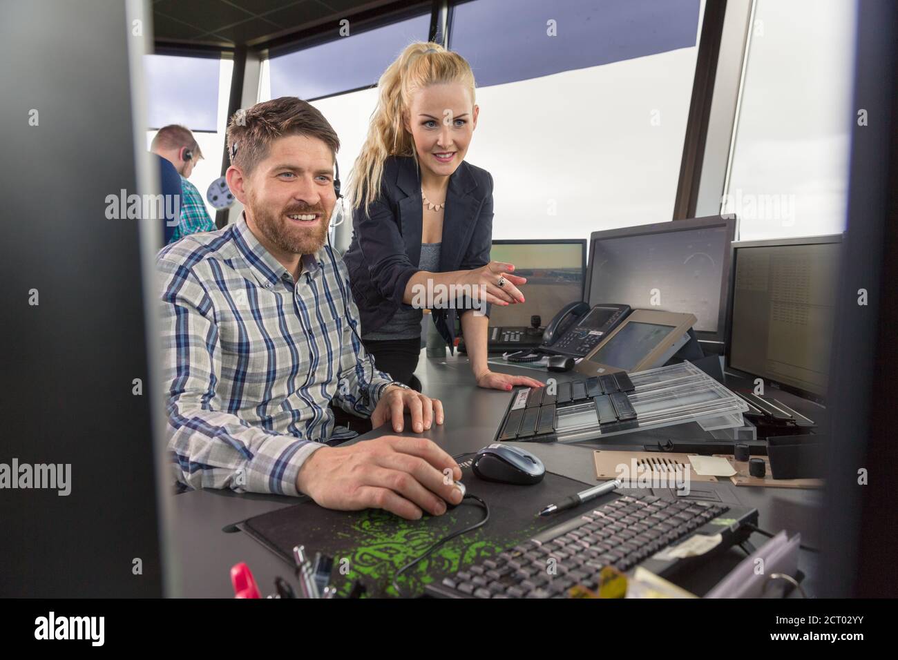 Busy dispatcher hi-res stock photography and images - Alamy