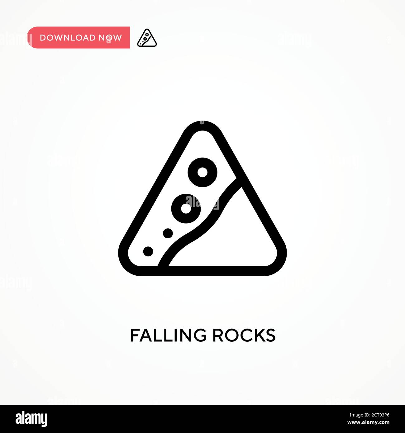 Rock fall landslide Stock Vector Images - Alamy