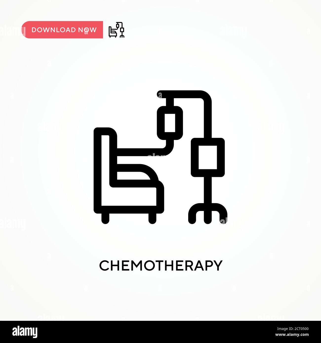 Chemotherapy Simple vector icon. Modern, simple flat vector ...
