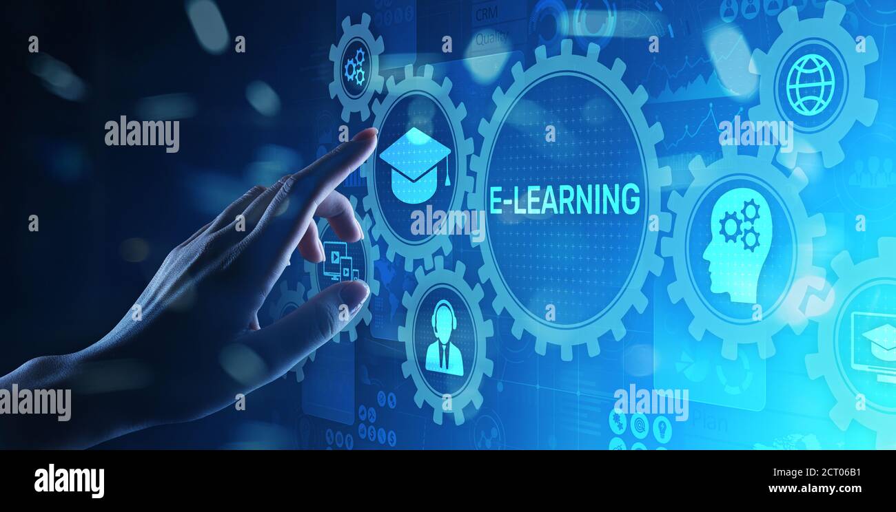 E-learning, Online education, internet studying. Business, technology ...