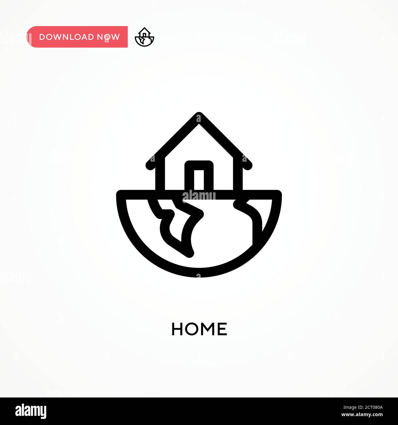 Home Simple vector icon. Modern, simple flat vector illustration for ...