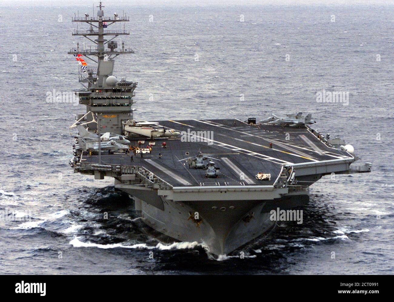 Aerial view aircraft carrier hi-res stock photography and images - Alamy