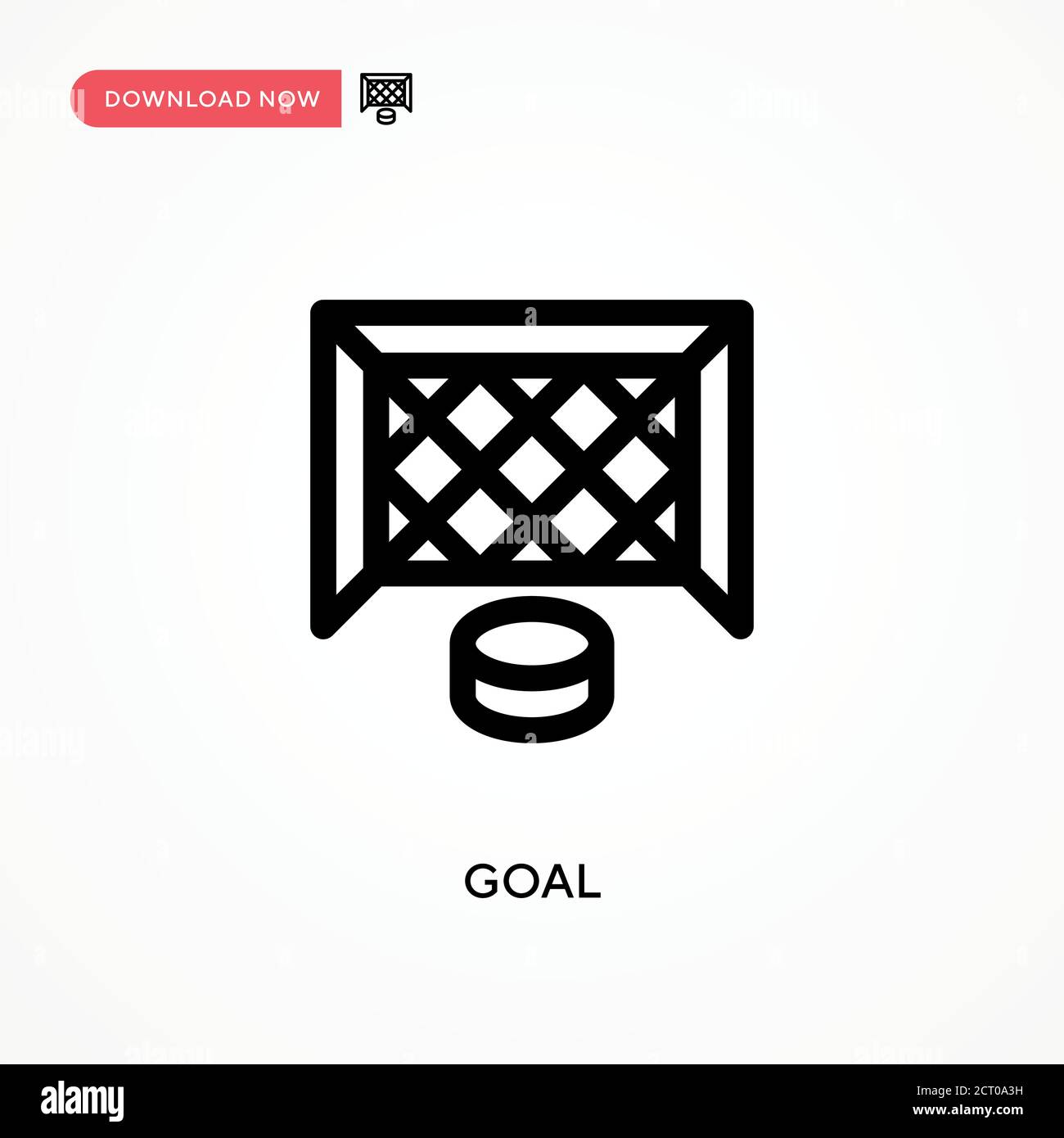 Goal Simple vector icon. Modern, simple flat vector illustration for ...