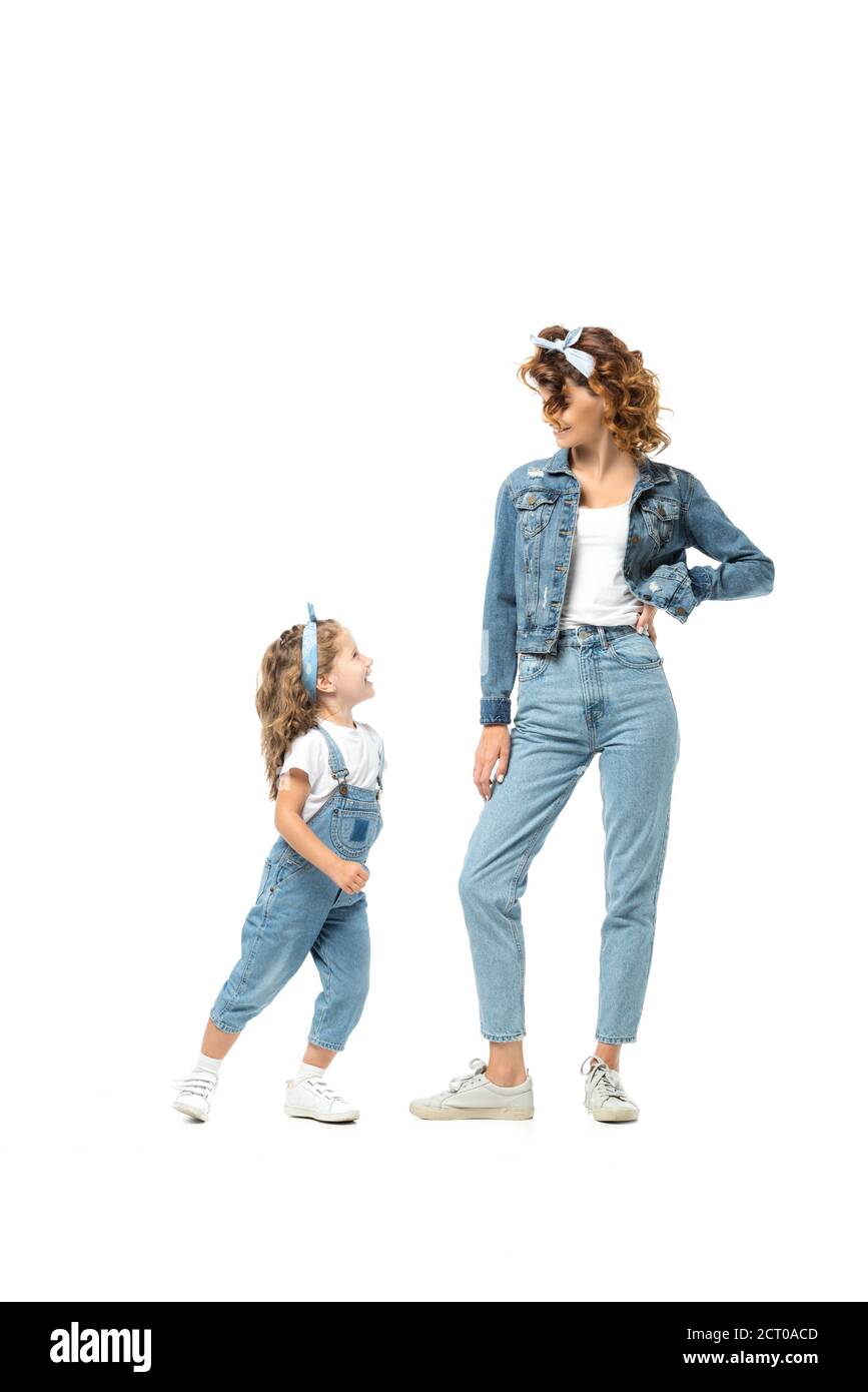 Girl mother in trendy Cut Out Stock Images & Pictures - Alamy