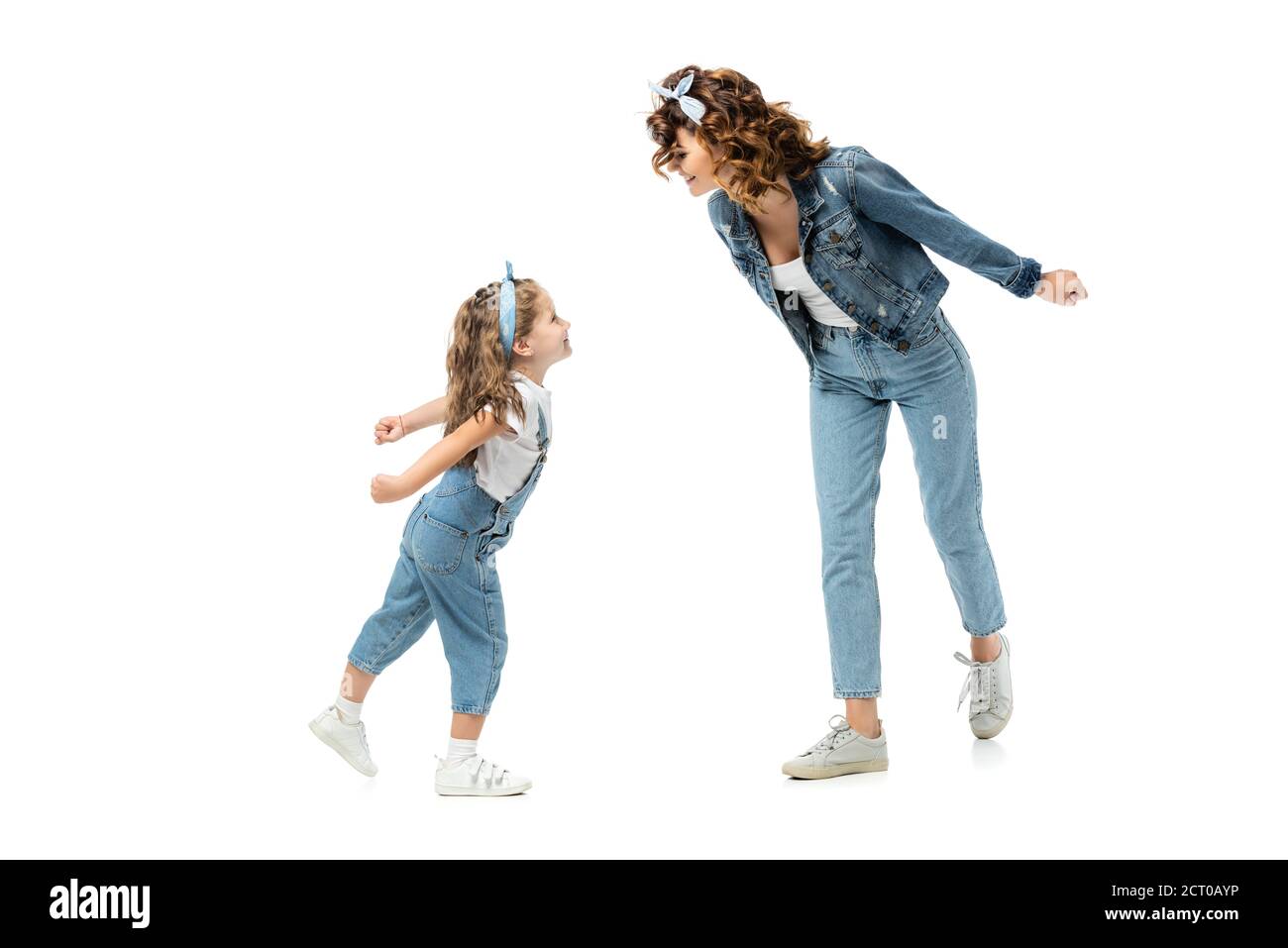 Girl mother in trendy Cut Out Stock Images & Pictures - Alamy
