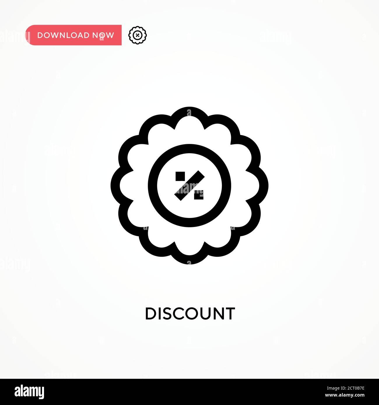 Discount Simple vector icon. Modern, simple flat vector illustration ...