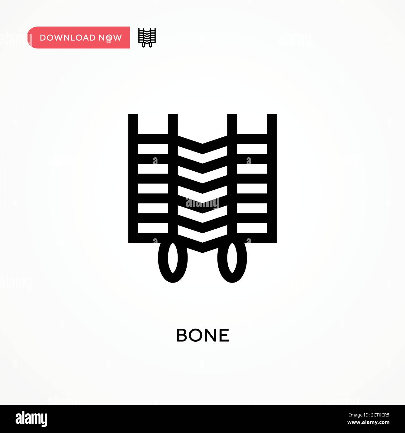 Bone Simple vector icon. Modern, simple flat vector illustration for ...