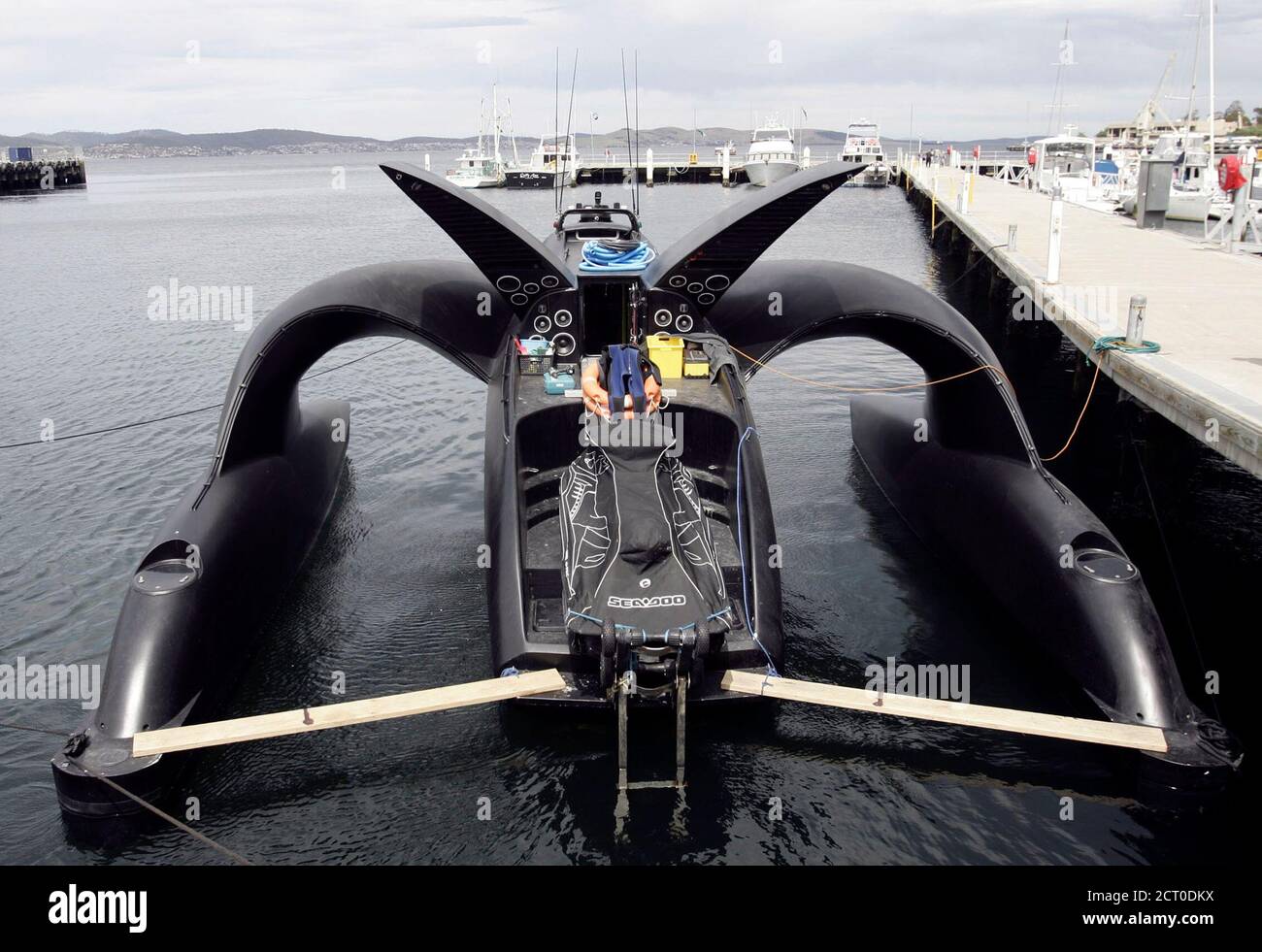 Wave piercing trimaran hi-res stock photography and images - Alamy