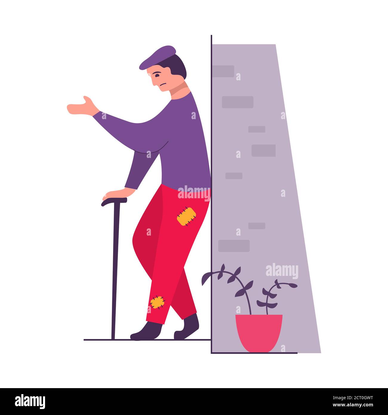 Homelessness cartoon hi-res stock photography and images - Alamy