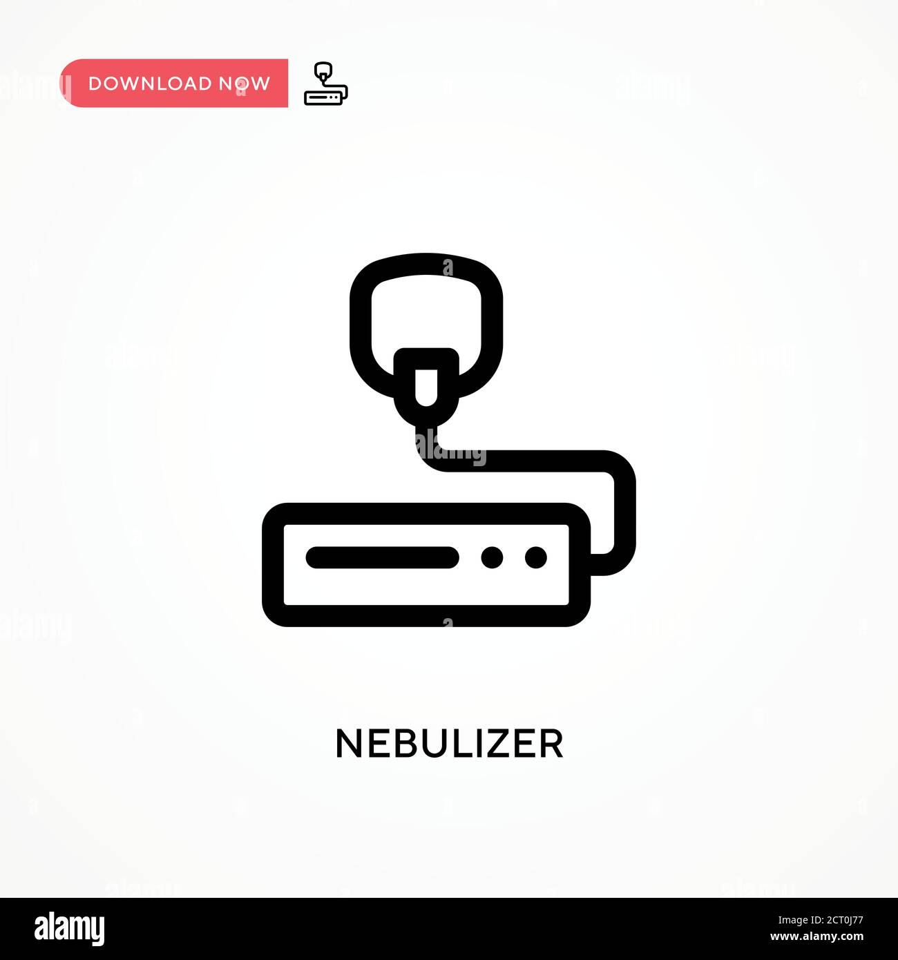 Nebulizer Simple vector icon. Modern, simple flat vector illustration for web site or mobile app ...