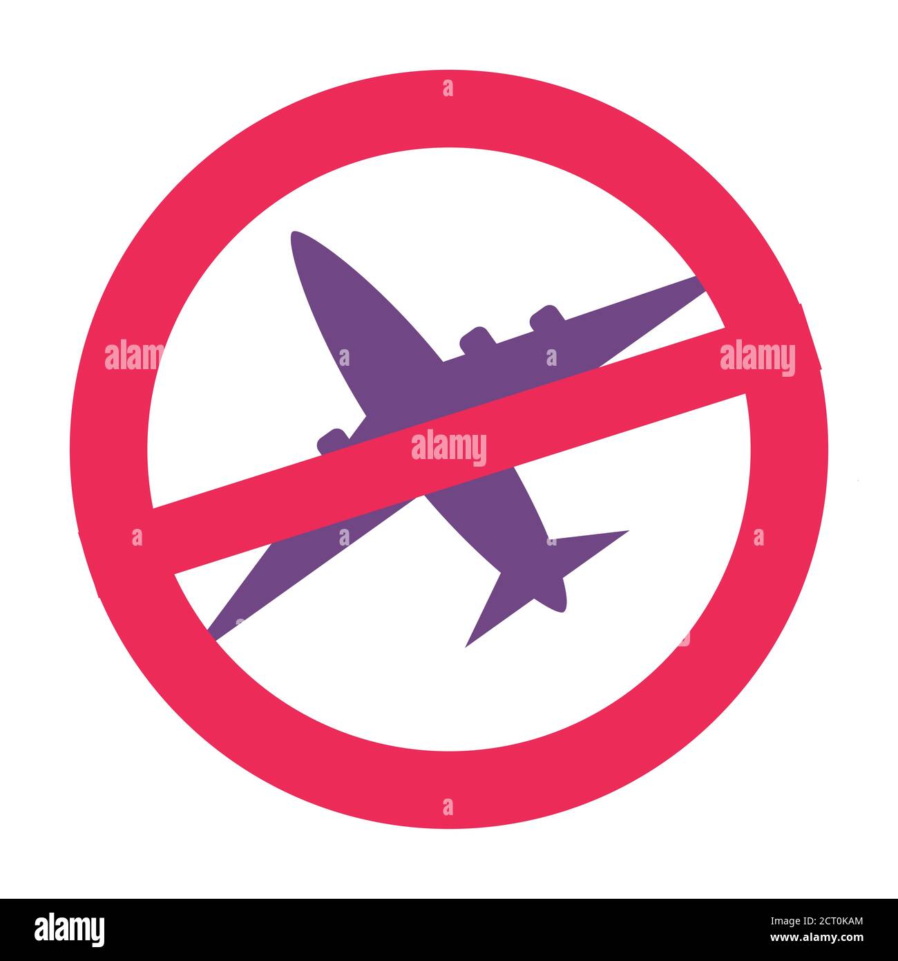 Prohibition sign at an airport Stock Vector Images - Alamy