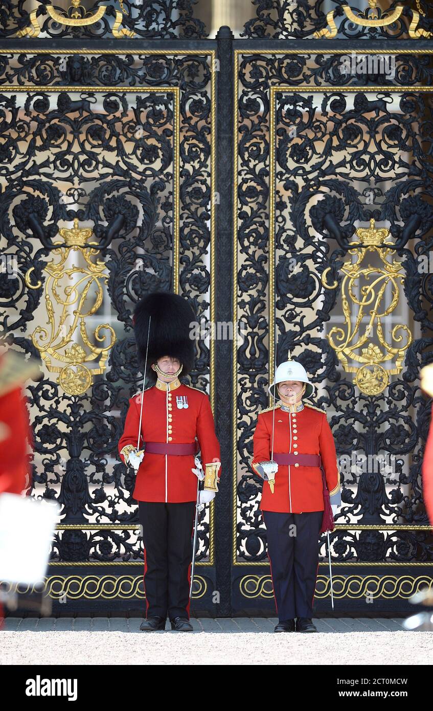 Buckingham palace guard captain hi-res stock photography and images - Alamy