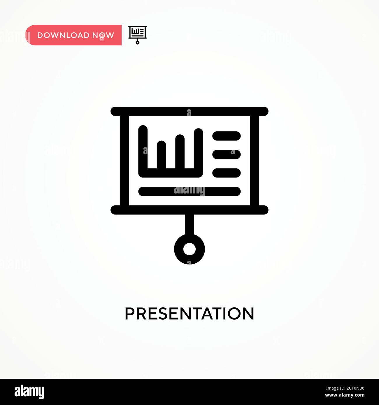 Presentation Simple vector icon. Modern, simple flat vector ...