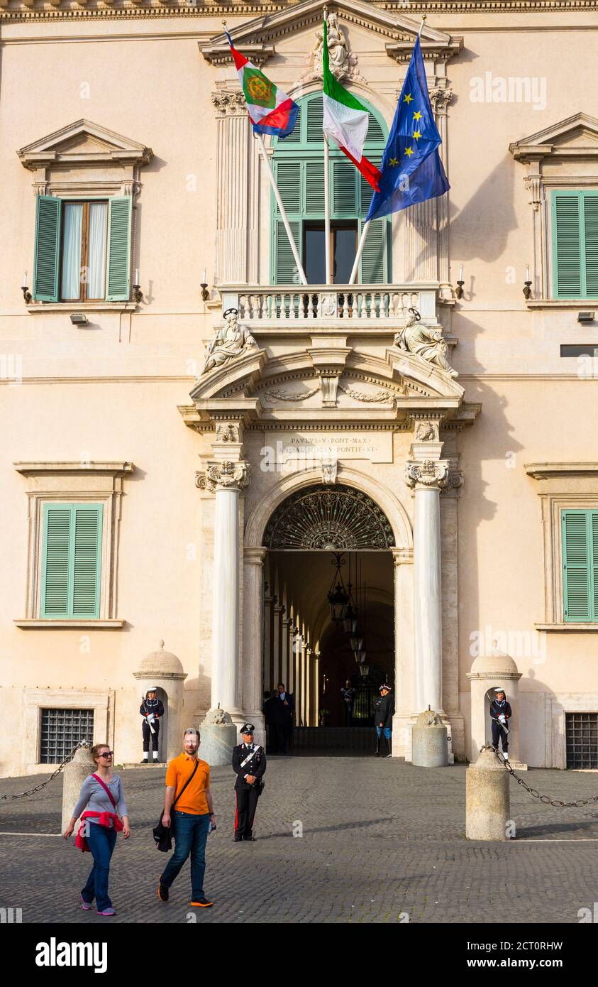 The Quirinal Palace (known in Italian as the Palazzo del Quirinale or ...