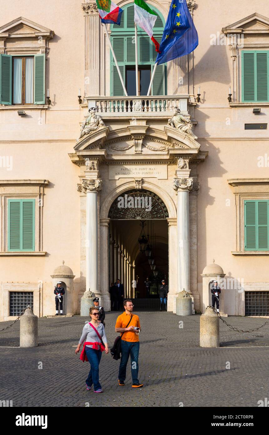 The Quirinal Palace (known in Italian as the Palazzo del Quirinale or ...