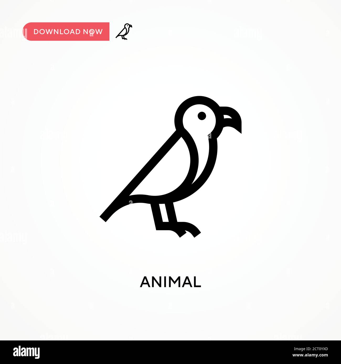 Animal Simple vector icon. Modern, simple flat vector illustration for ...