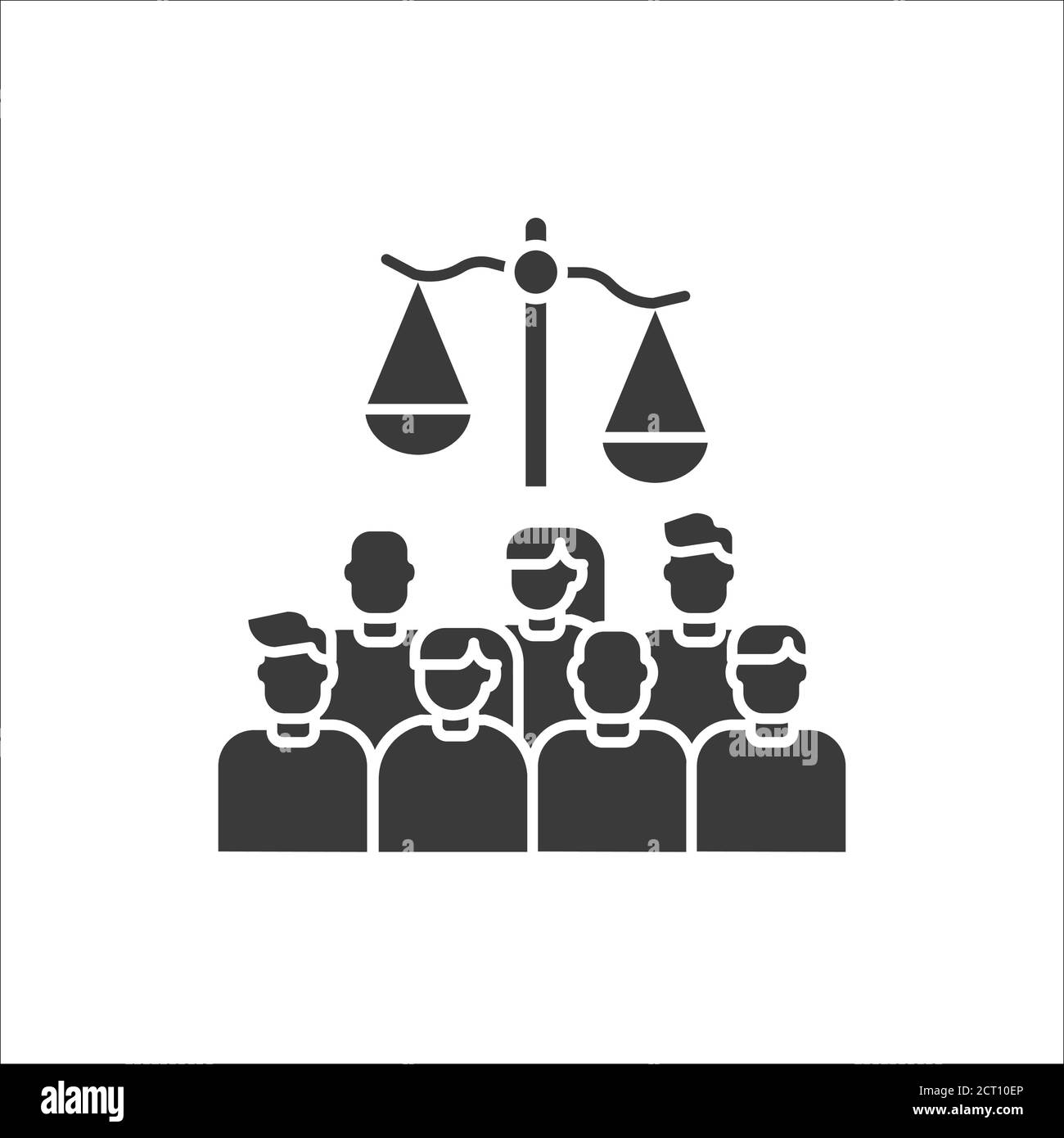 Inequality black glyph icon. Discrimination. Social problem concept ...