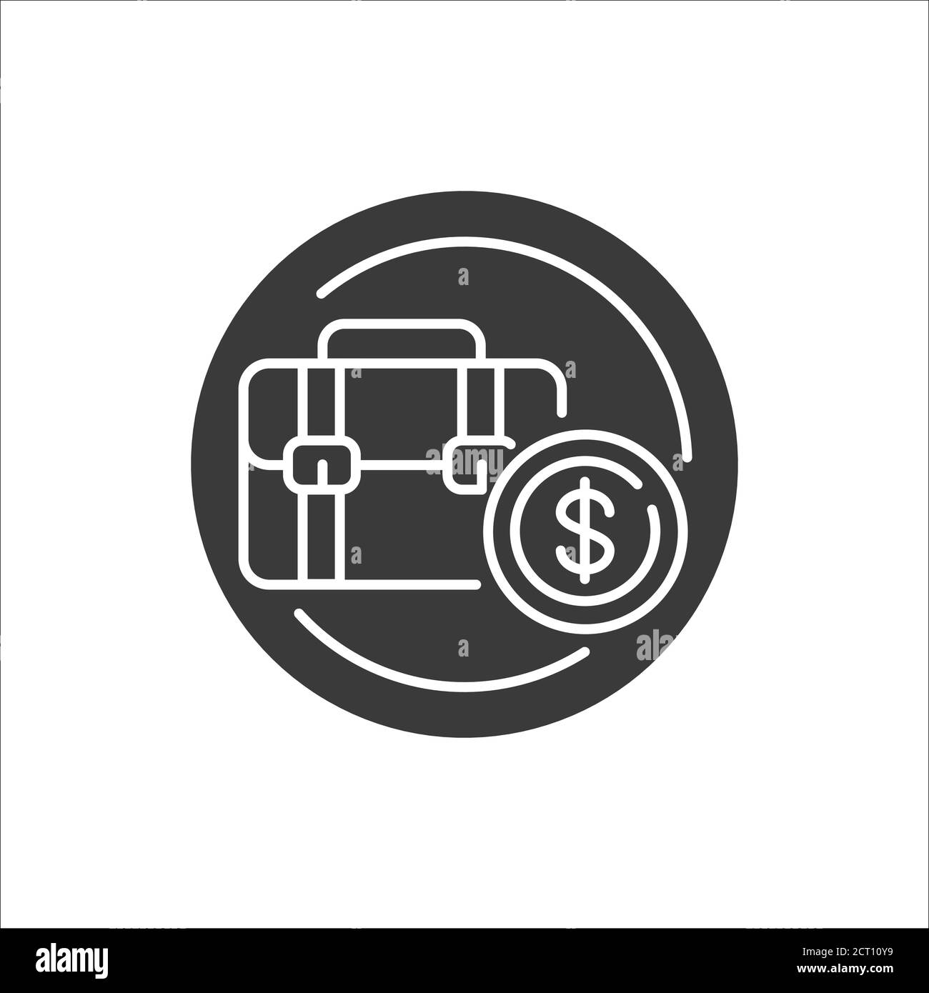 Unemployment black glyph icon. Job loss, crisis. Social problem concept ...