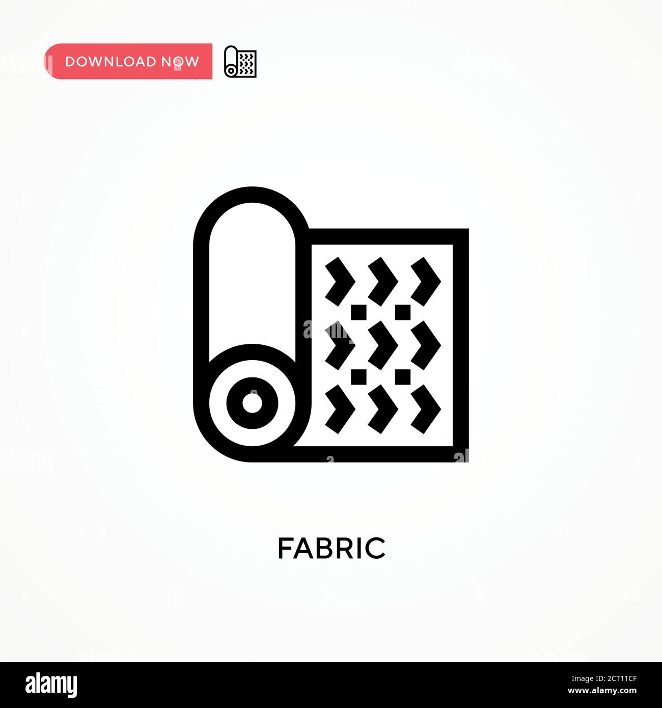 Fabric Simple vector icon. Modern, simple flat vector illustration for ...
