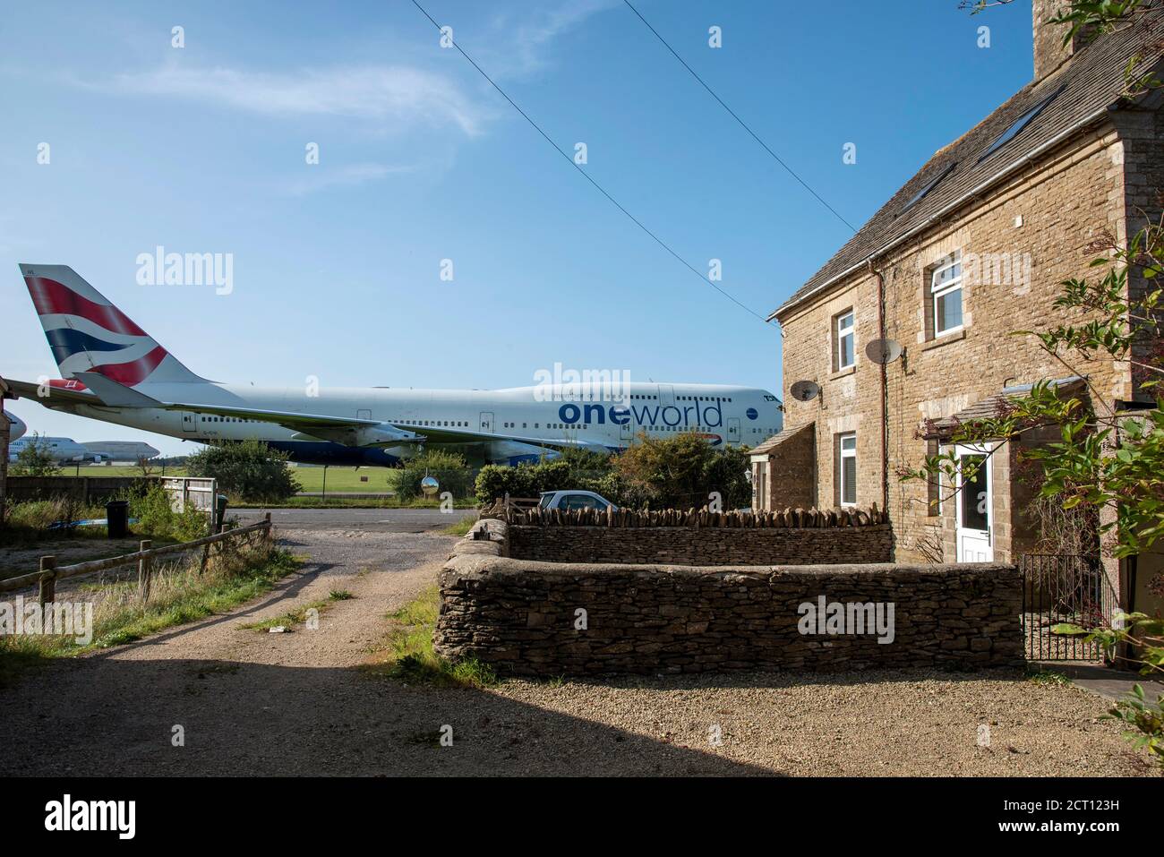 Kemble, Gloucestershire, England, UK. 2020. BA 747 passenger jet in ...